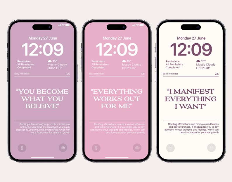 Affirmation Wallpaper, High Resolution, Ios 16 , Self Love Wallpaper ...