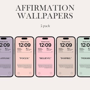 Affirmation Wallpaper, High Resolution, Ios 16 , Self Love Wallpaper ...