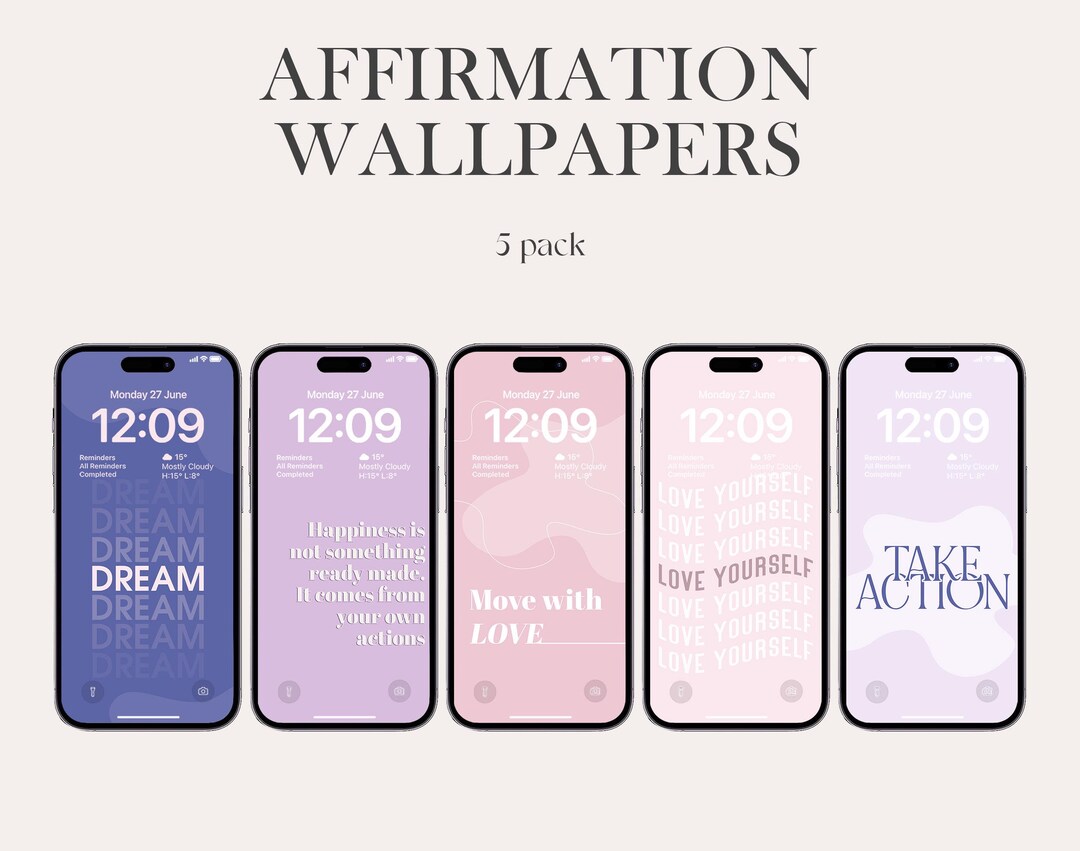 Affirmation Wallpaper, High Resolution , Phone Lockscreen Wallpaper ...