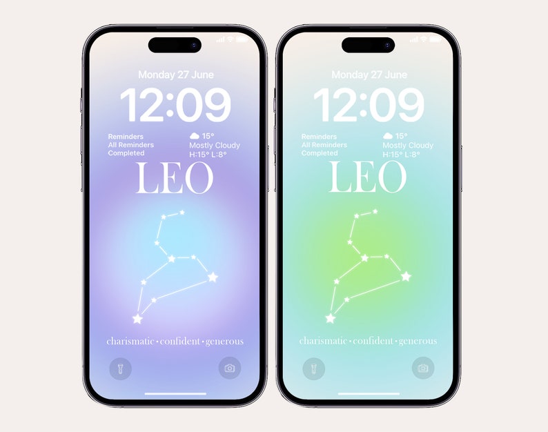 Zodiac Sign Phone Wallpapers, Leo Zodiac Sign Wallpapers, Ios 16 ...
