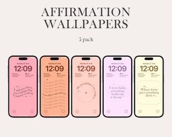 Affimation Wallpaper, High Resolution, Ios 16 , Positive Wallpaper ...