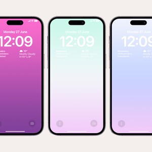 Gradient iPhone Wallpapers Aura Wallpapers Ios 16 Aesthetic - Etsy