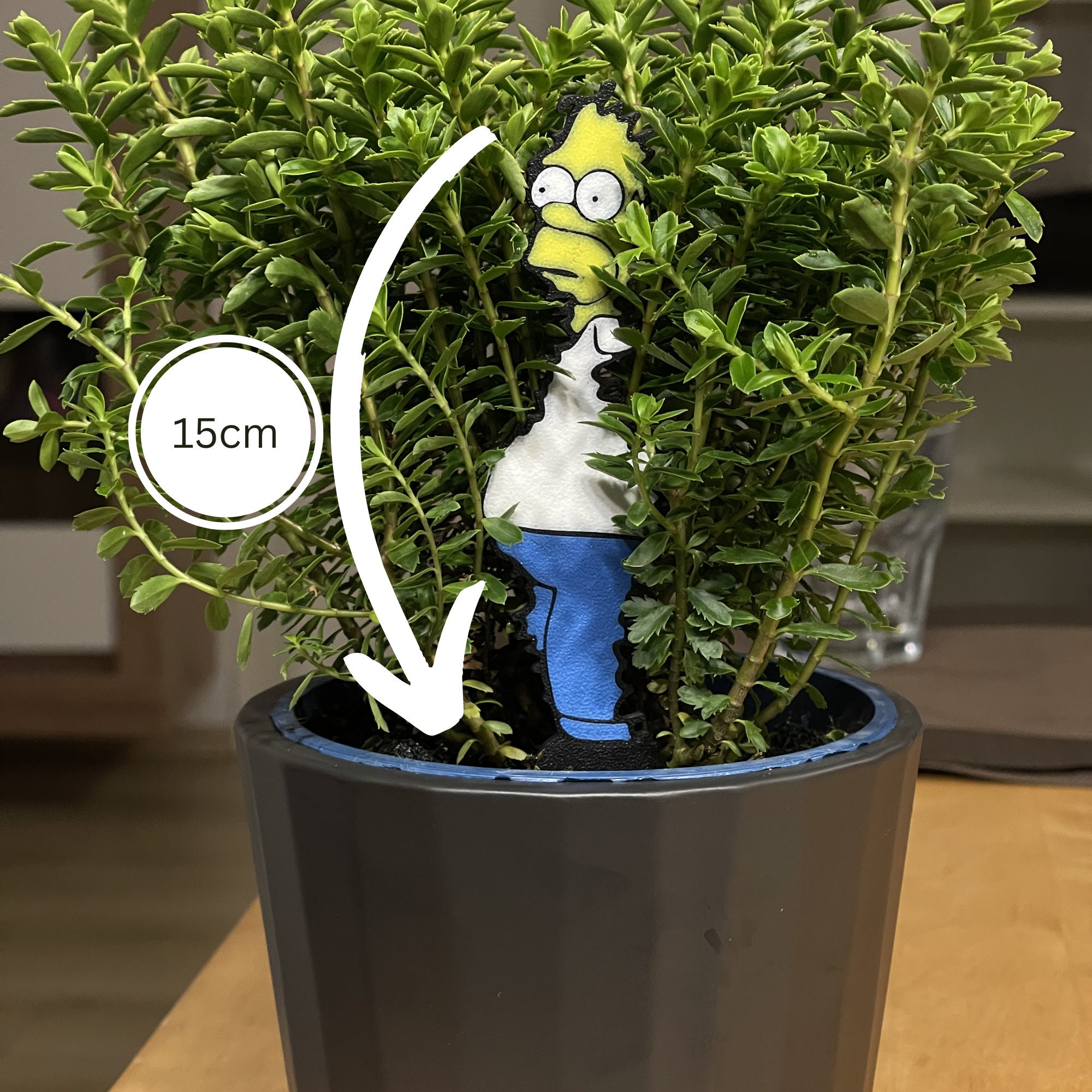 Homer Simpson Bush Meme Plant Stake Funny Gift the Simpsons Into the ...