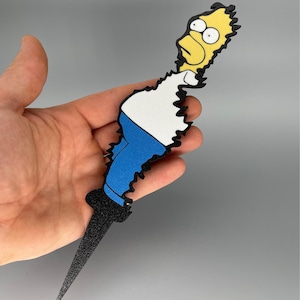 Homer Simpson Bush Meme Plant Stake Funny Gift the Simpsons Into the ...