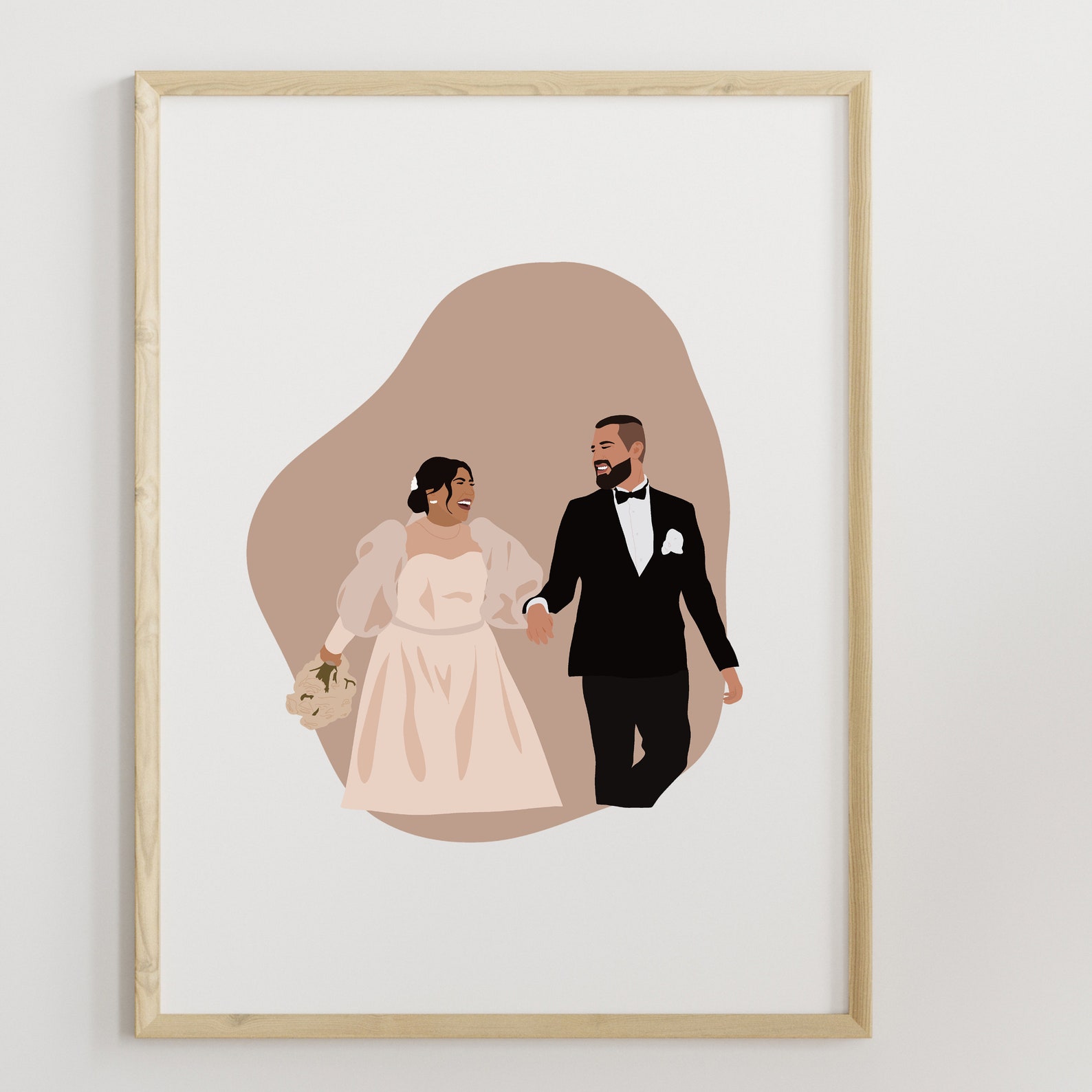 Digital Custom Mother's Day Portrait From Photo – Unique Gift for Mom ...