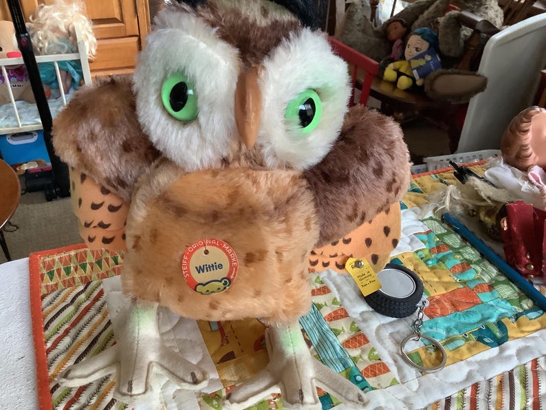 Steiff Wittie 8” Owl - Etsy