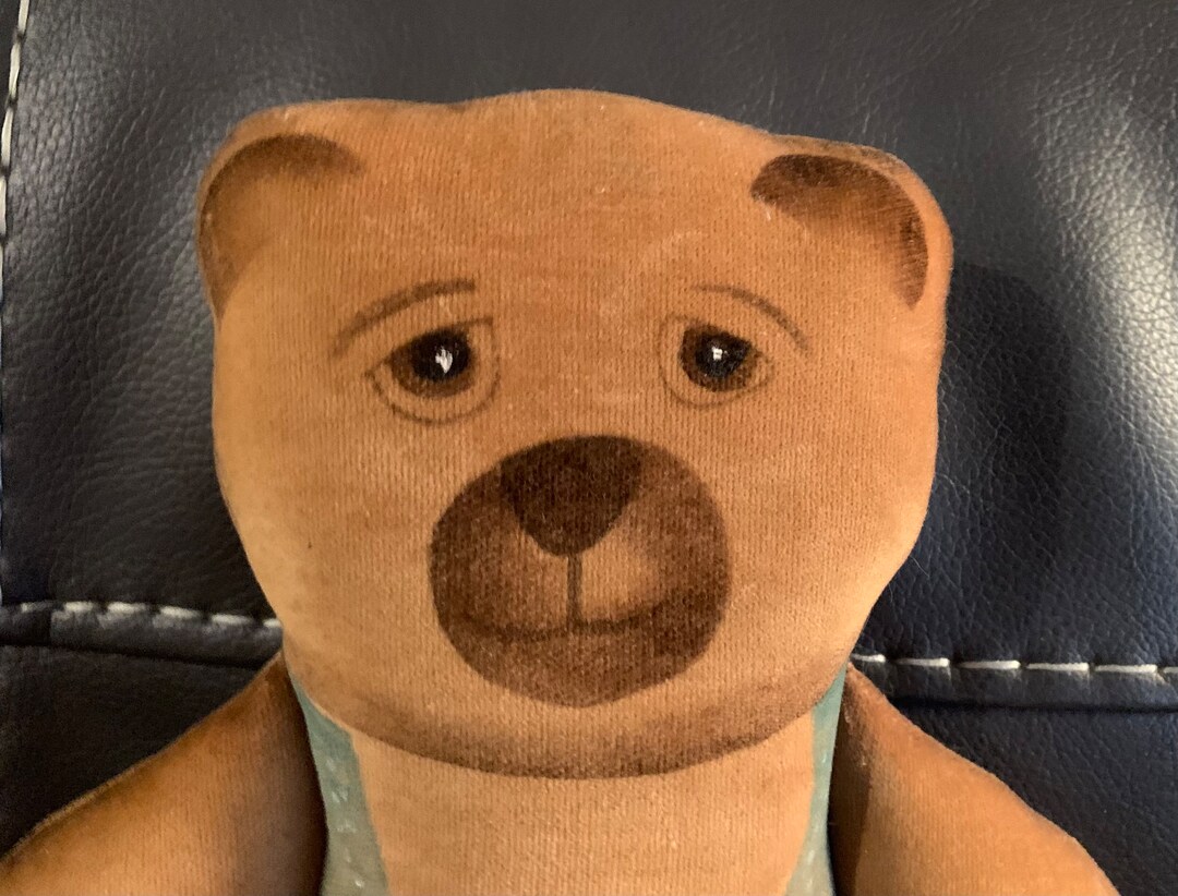Velvet Painted Teddy Bear. - Etsy