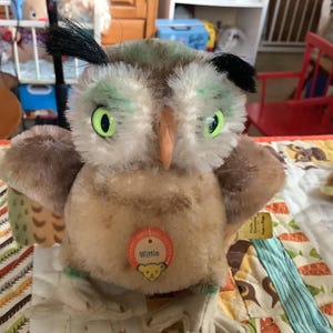 Steiff 5” Wittie Mohair Owl - Etsy