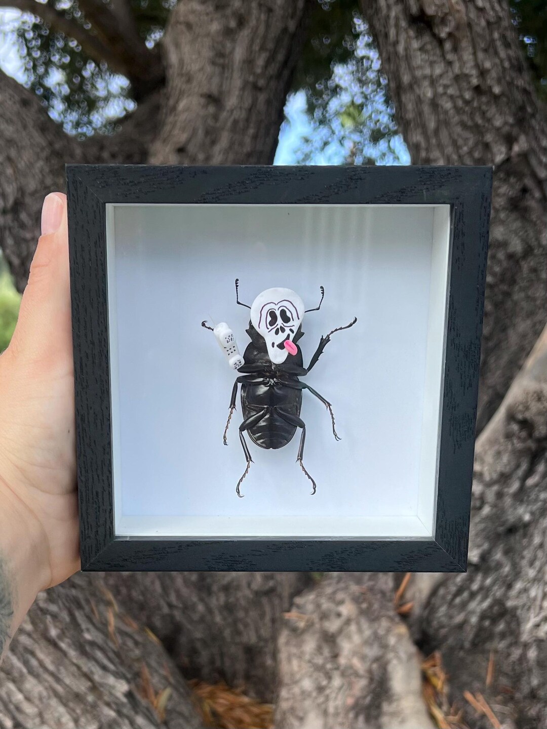 Wazzup Ghostface Bug Frame, Ghost Face Beetle, Spooky, Horror and ...