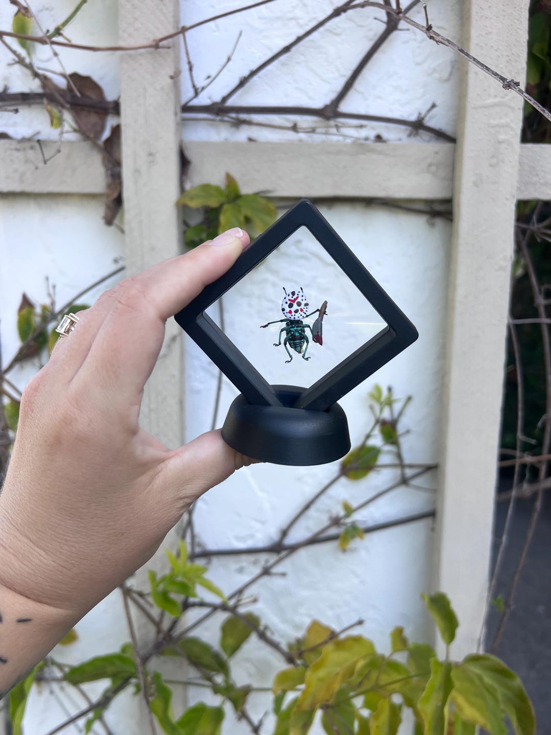 Mini Spooky Bug Frame, Jason Voorhees Beetle, Horror and Halloween ...