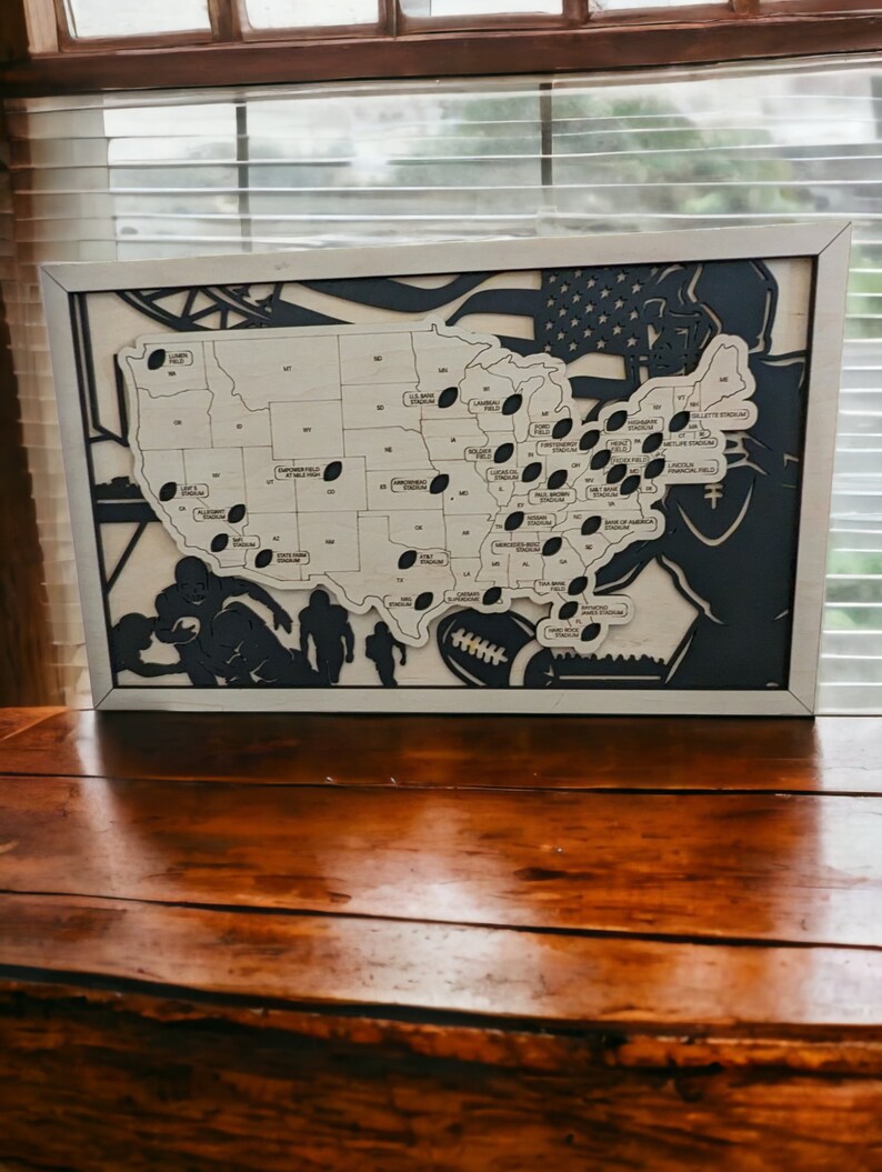 Football Stadium Map - Etsy