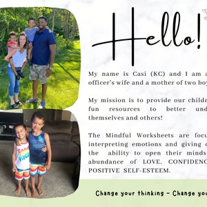 Children's Mindful Worksheet Bundle | Preschool and Kindergarten ...