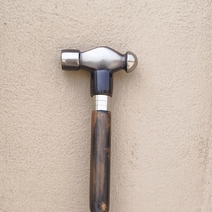 Wooden Walking Stick, Hammer Handle Cane, Folding Walking Aid (gift for ...