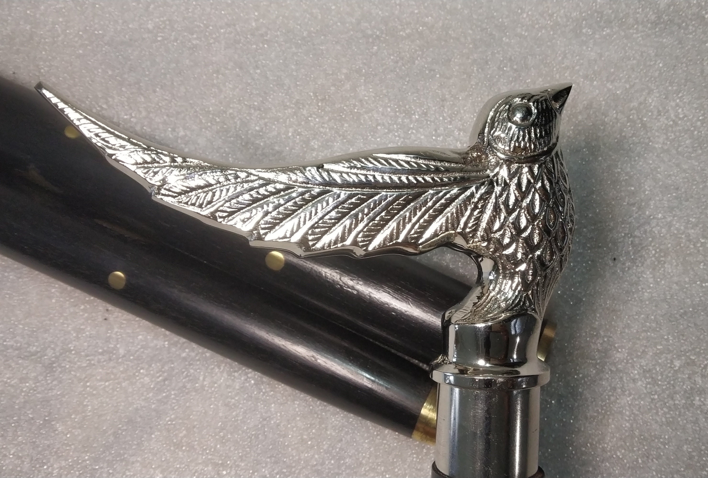 Wooden Walking Cane for Women and Men Beautiful Brass Bird - Etsy