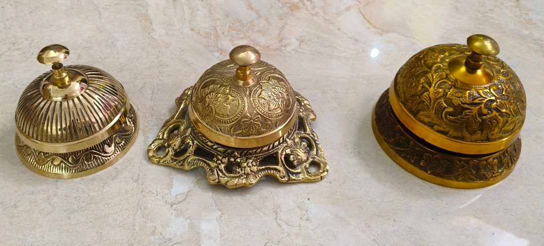 Timeless Elegance: Brass Desk Bell table Bell for Home or Office ...