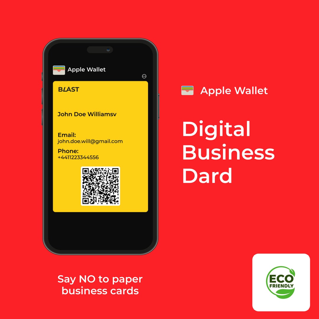 Digital Business Cards for Apple Wallet - Etsy