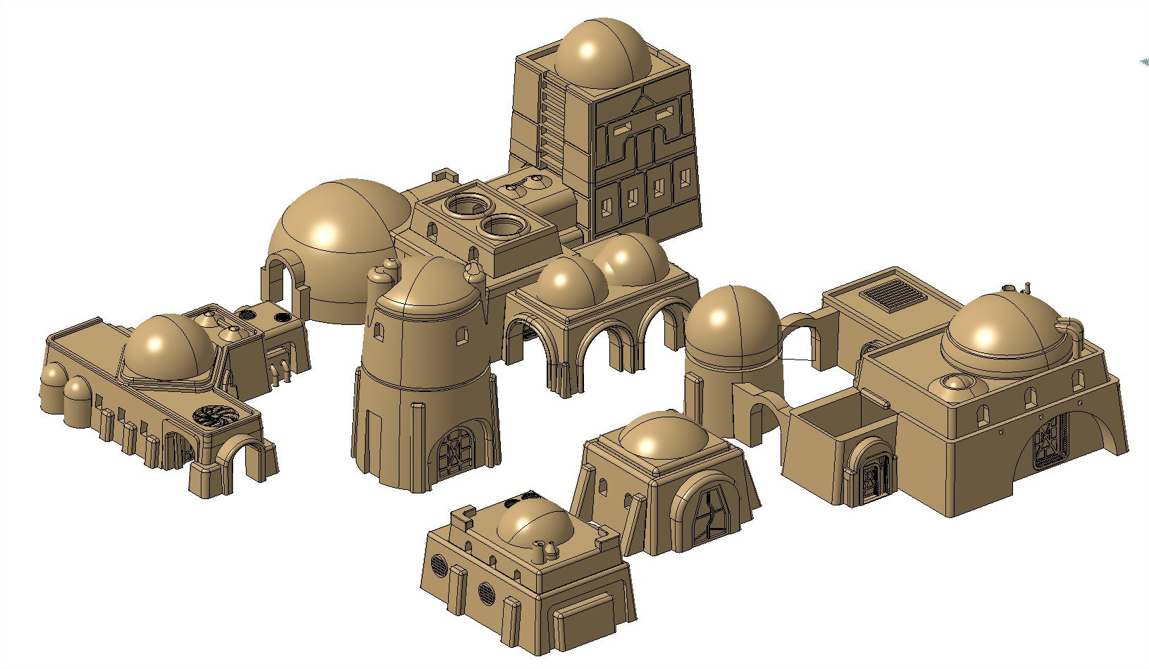 Star Wars Terrain BUNDLE-3D FILE - Etsy