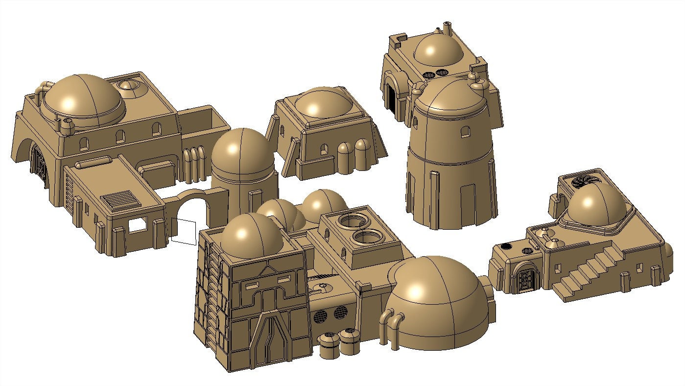 Star Wars Terrain BUNDLE-3D FILE - Etsy