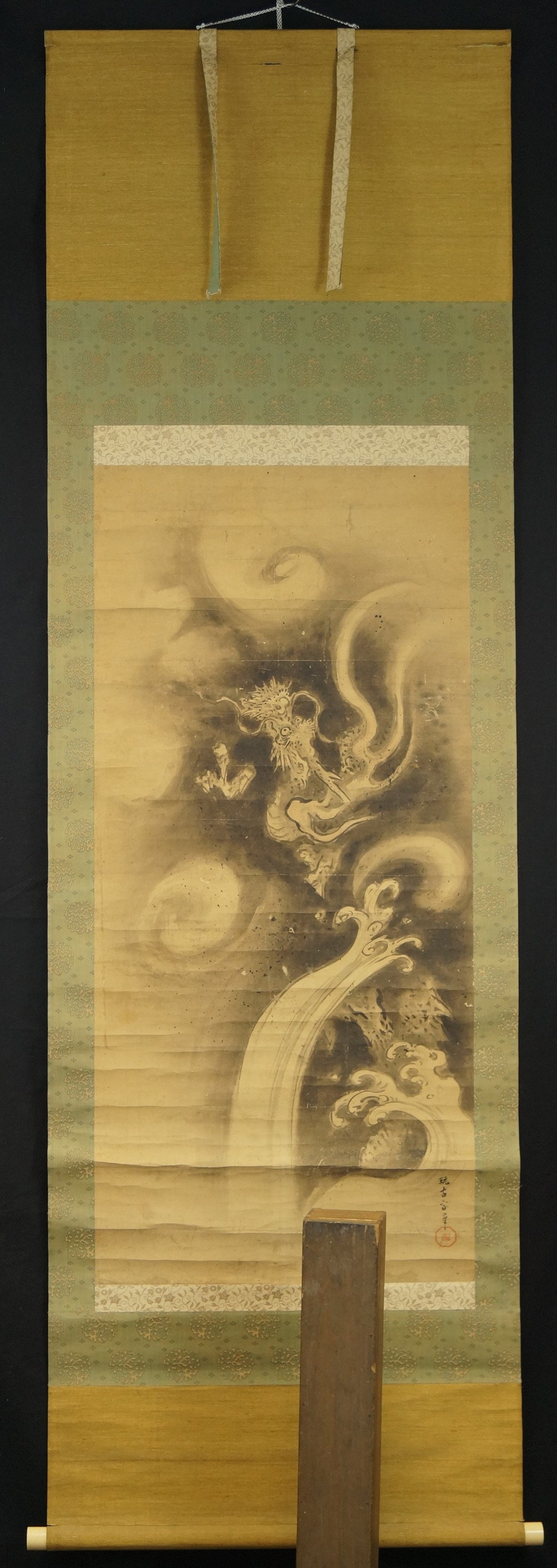 Japanese Kakemono Scroll Painting - Dragon - Etsy