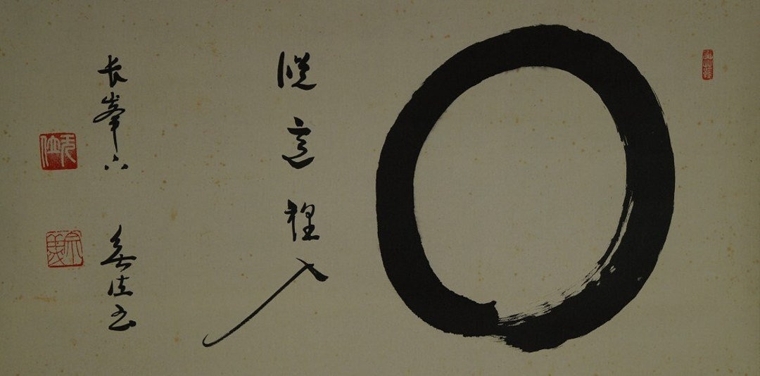 Japanese Kakemono Scroll Painting Enso - Etsy