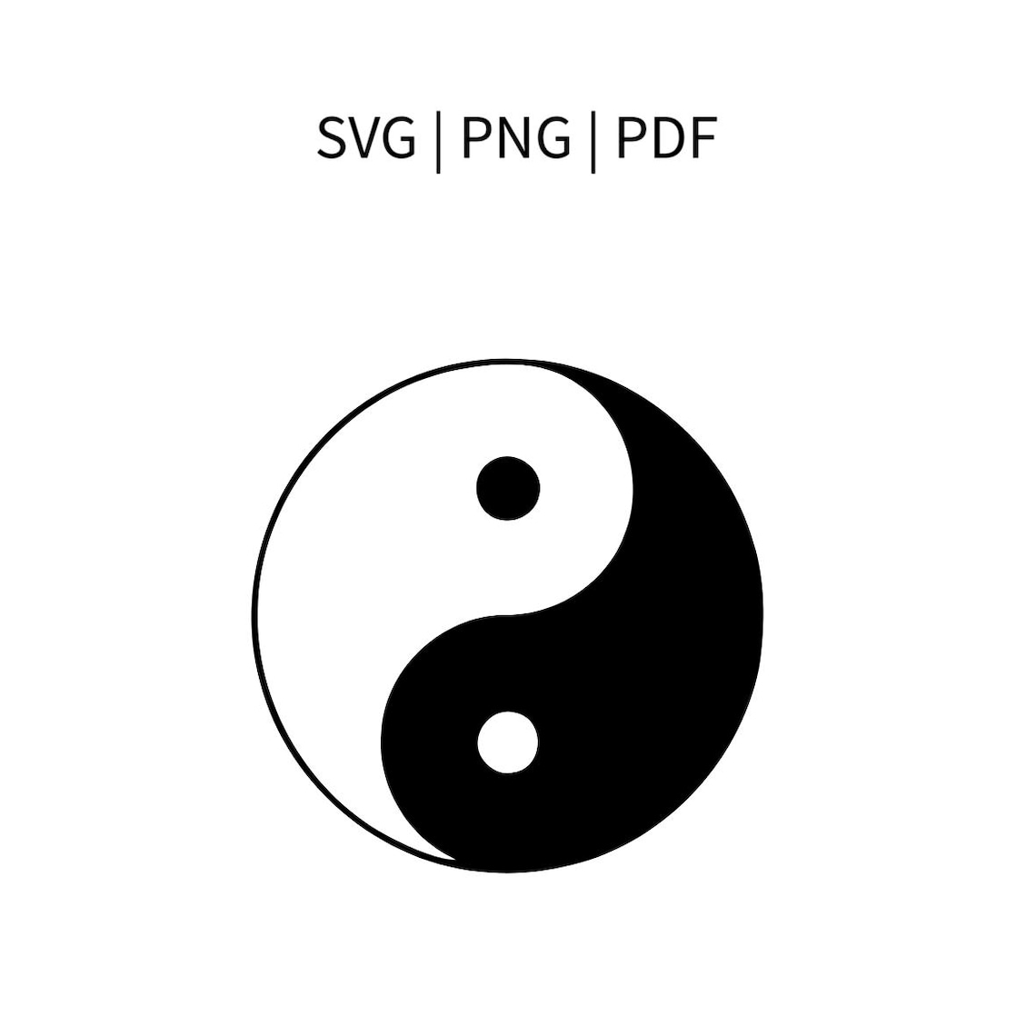 Yin Yang Symbol Wall Art • Minimalist Taoist Decor (digital Download ...