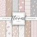 12 Floral Boho Digital Paper Set, Seamless Textures, Flower Patterns ...