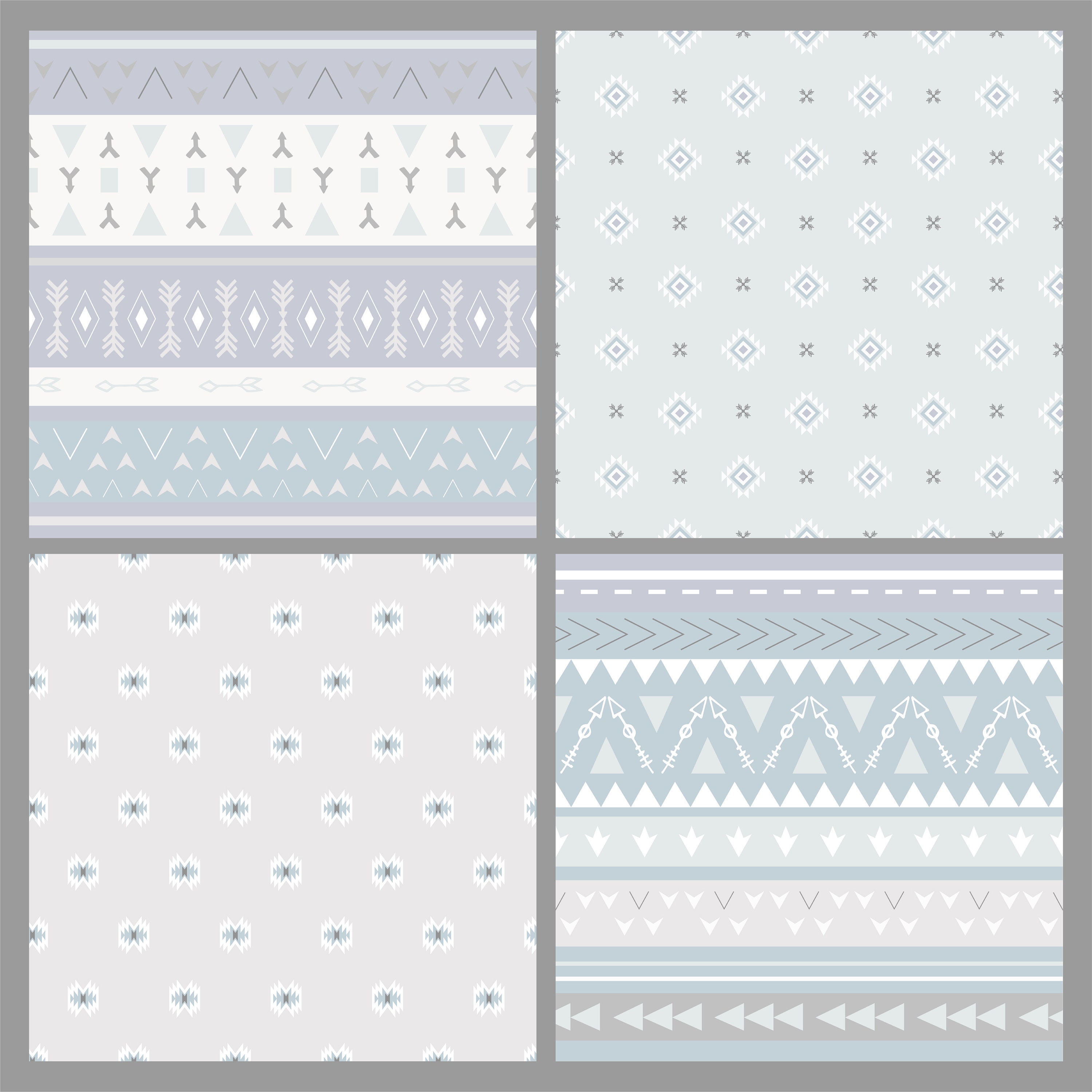12 Aztec Boho Tribal Ethnic Digital Papers, JPG, Native Digital Paper ...