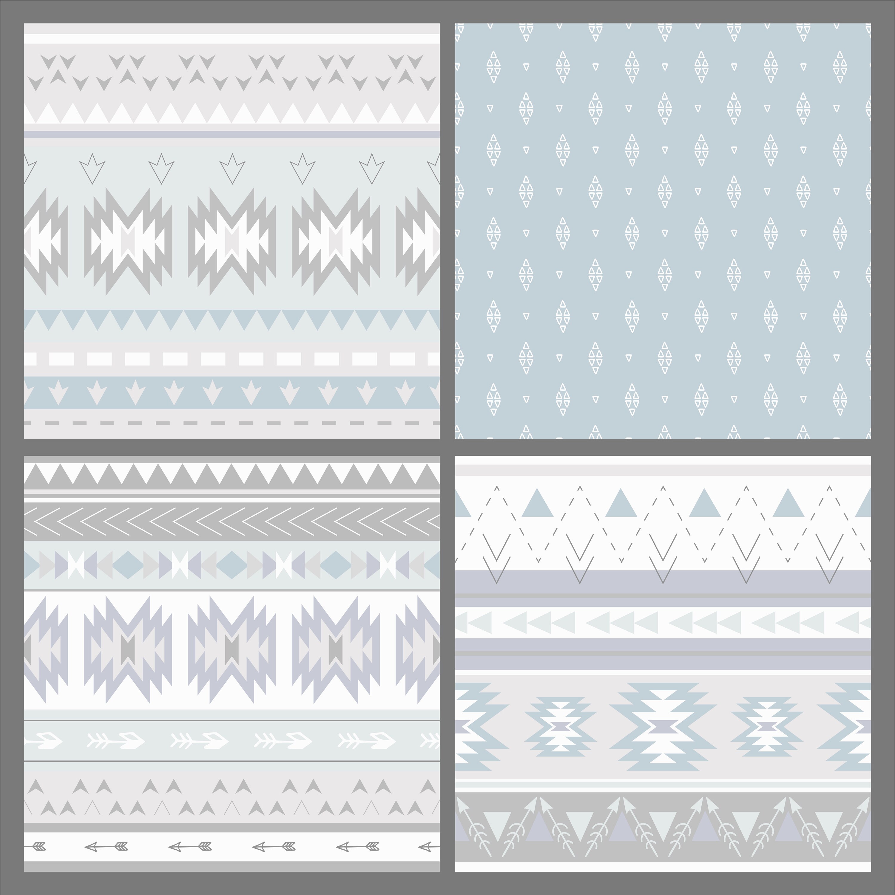 12 Aztec Boho Tribal Ethnic Digital Papers, JPG, Native Digital Paper ...