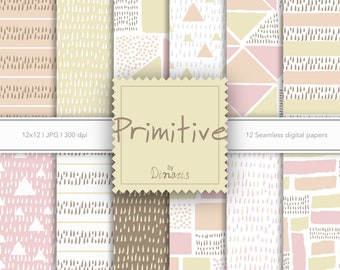 12 Floral Boho Digital Paper Set Seamless Textures Flower - Etsy