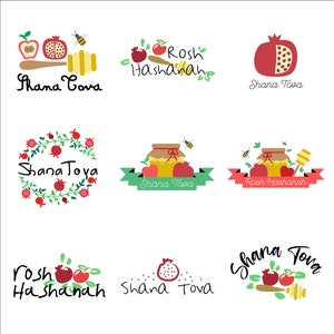 9 Bundle Shana Tova Rosh Hashanah Printable Digital Files - Etsy