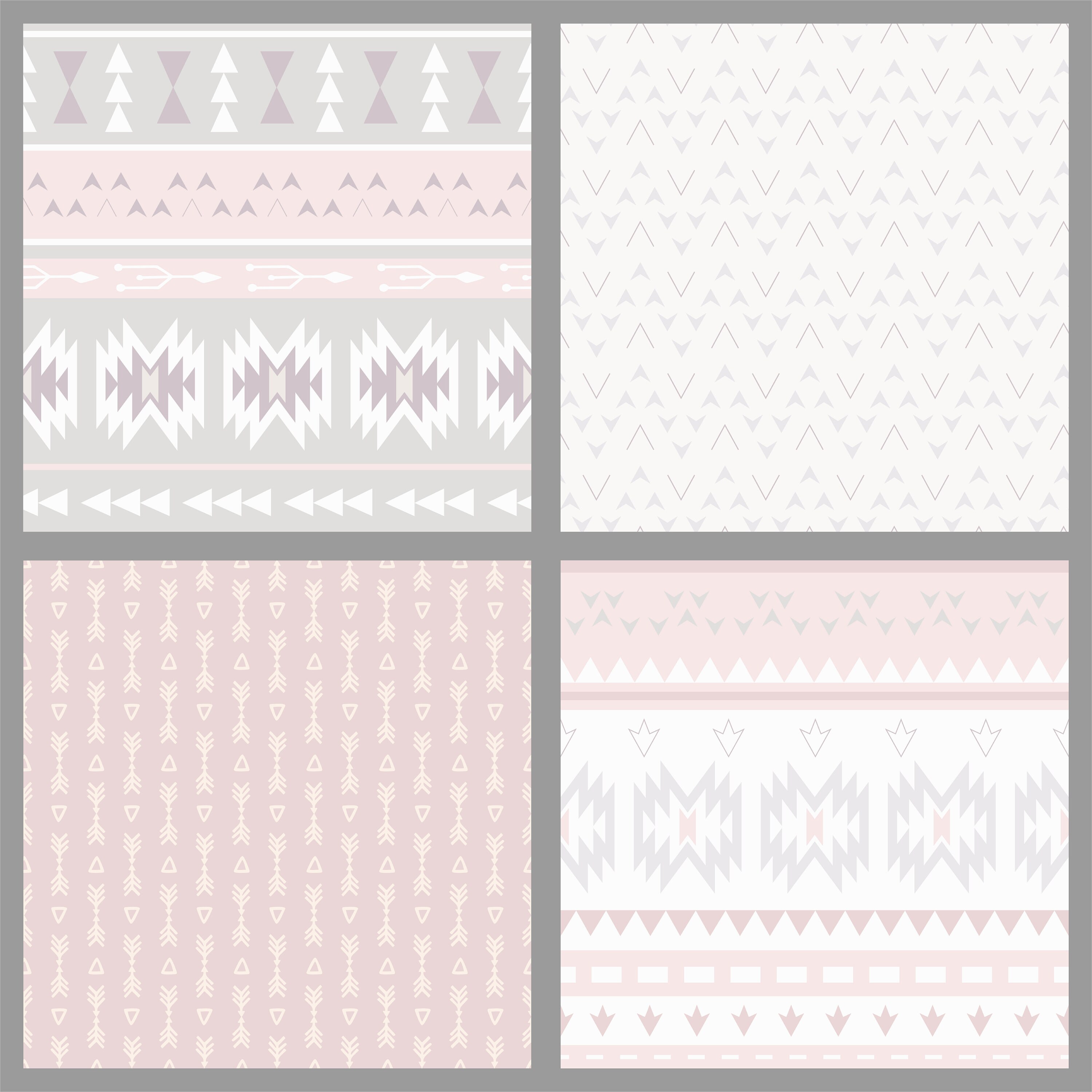 12 Aztec Boho Tribal Ethnic Digital Papers, JPG, Native Digital Paper ...