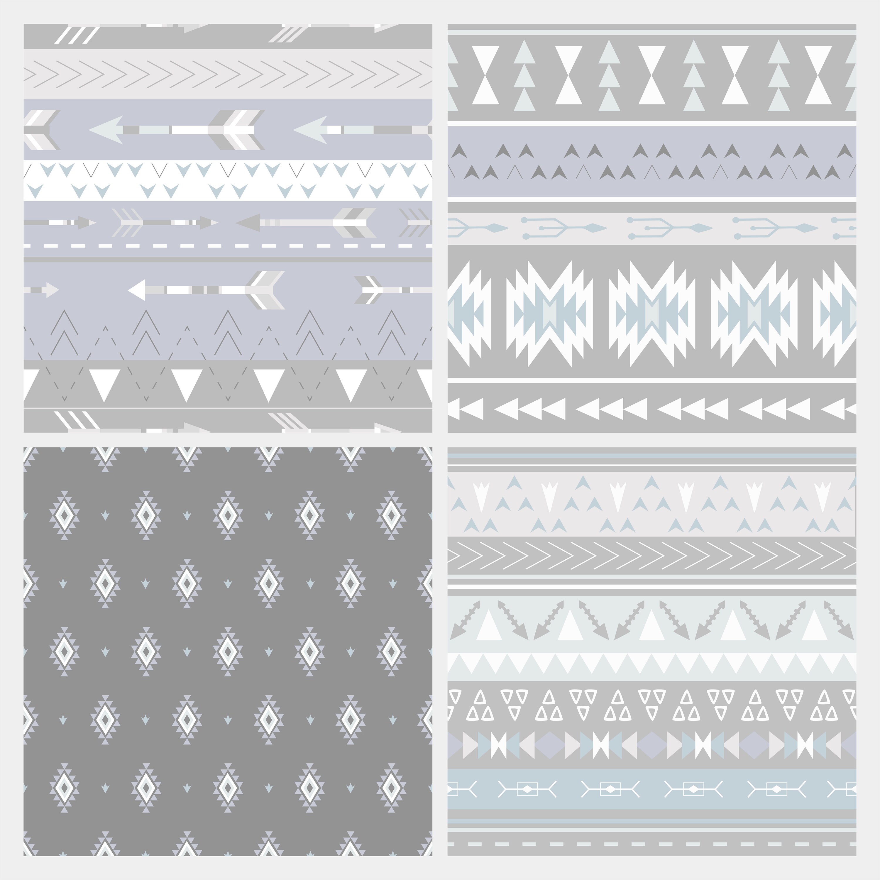 12 Aztec Boho Tribal Ethnic Digital Papers, JPG, Native Digital Paper ...