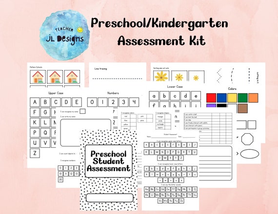 Pre School and Kindergarten Assessment Kit Forms Printable - Etsy Australia