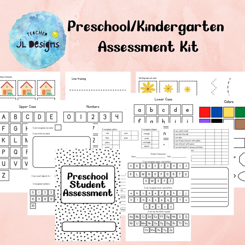 Preschool Assessment - Etsy