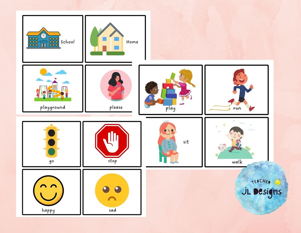 Communication Cards Symbol autism Speech ADHD - Etsy