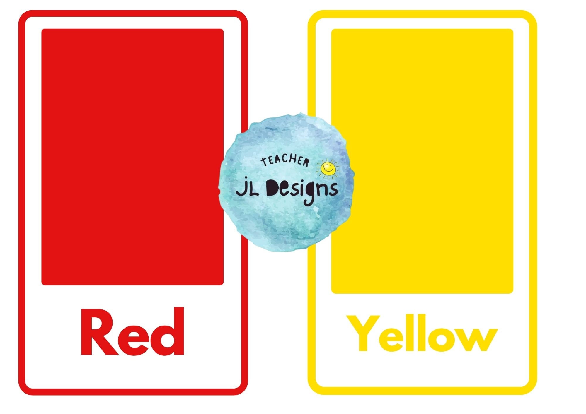 Colors Flashcards Printable, Flash Card for Babies & Kids, Toddler ...