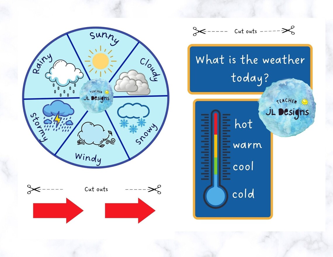 Homeschool Weather Chart: Daily Circle Time (digital Download) - Etsy