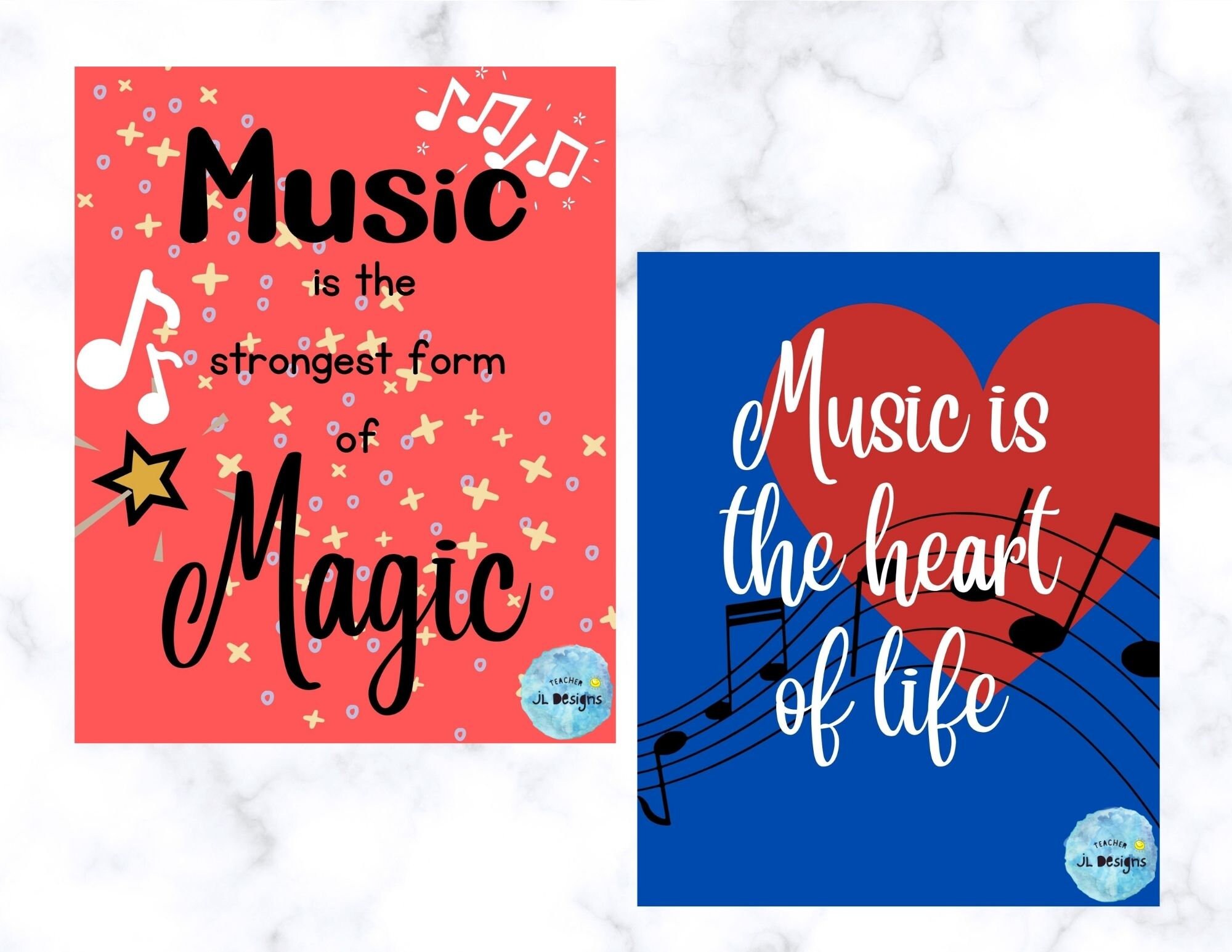 Music Quotes Classroom Posters | Wall Decor | Instant Download | - Etsy