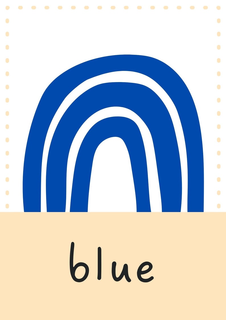 Color Poster | Classroom Display | Rainbow Design| Preschool and ...