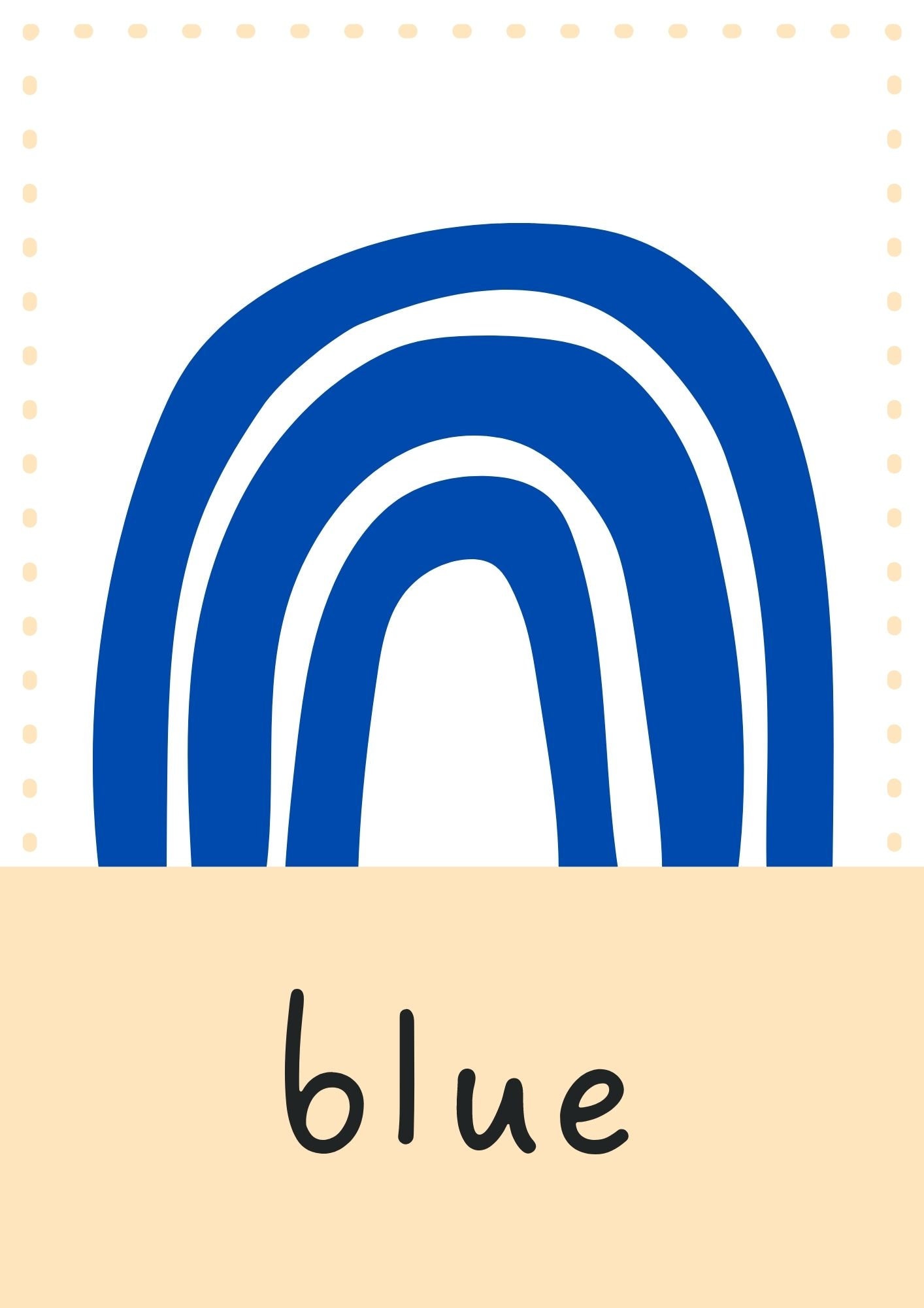 Color Poster | Classroom Display | Rainbow Design| Preschool and ...