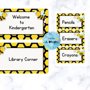 BEE Classroom Label, Name Plate, Digital Download and Printable ...