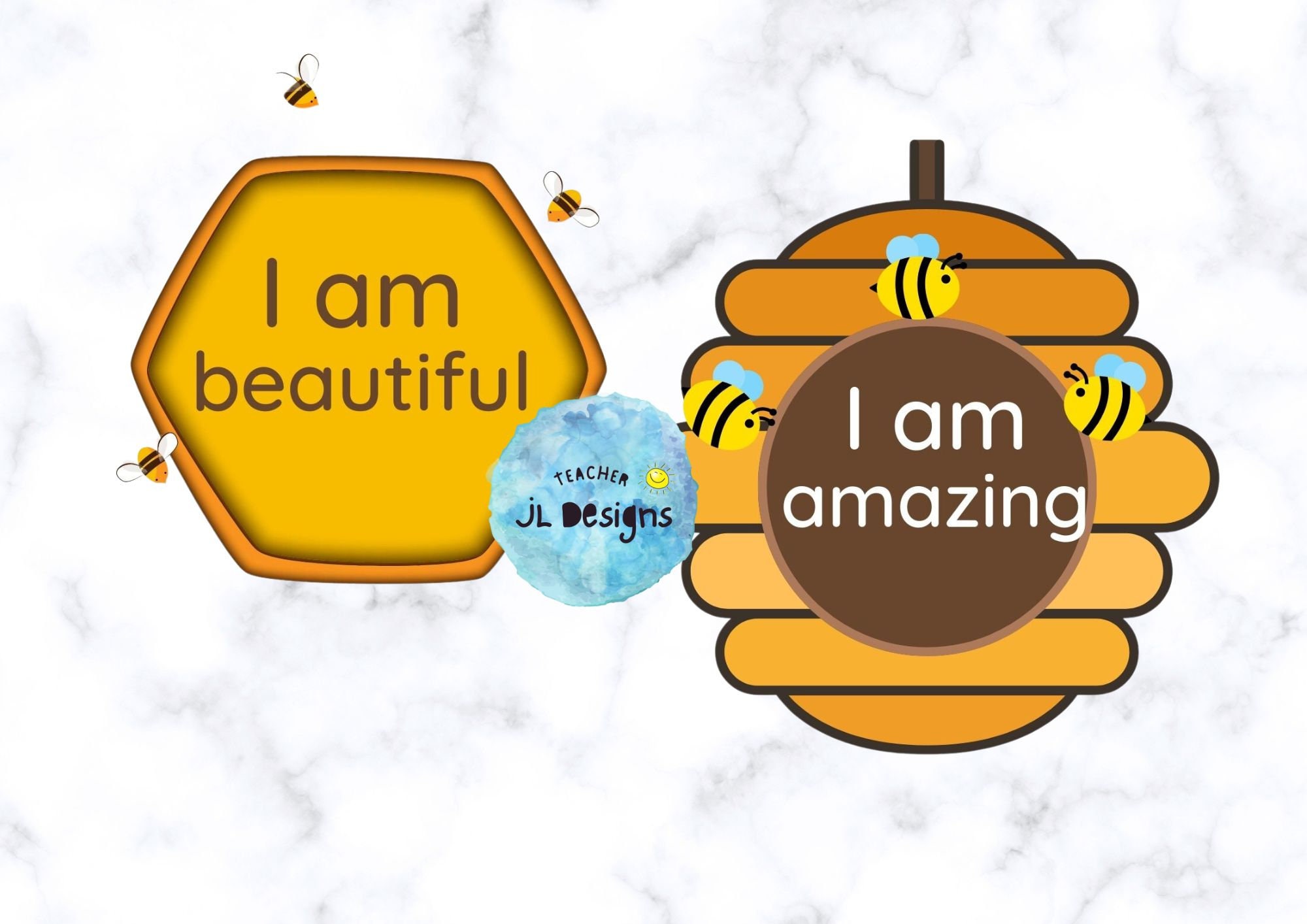 Bee Affirmation Station Classroom Decoration Socio-emotional ...