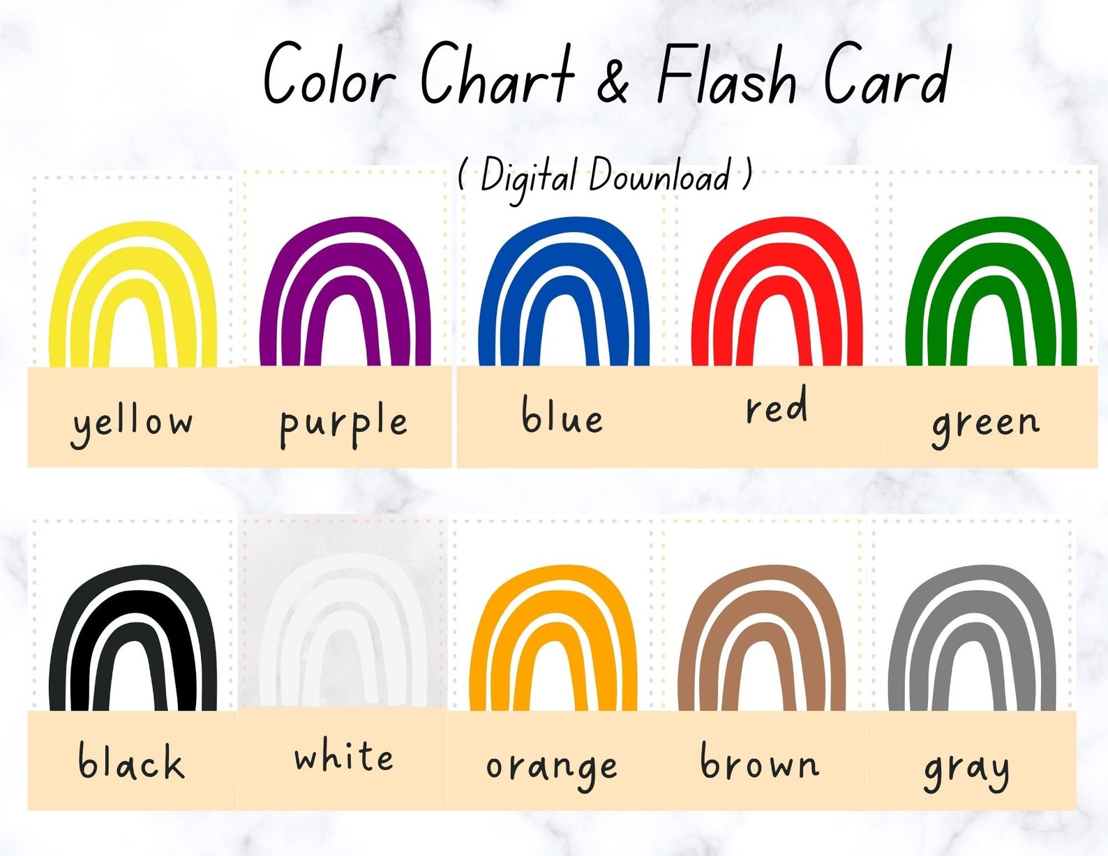 Color Poster Classroom Display Rainbow Design Preschool - Etsy