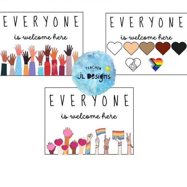 Everyone is Welcome - Etsy
