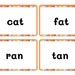 100 CVC Words Flash Cards Printable, CVC Word Flashcards, Kindergarten ...