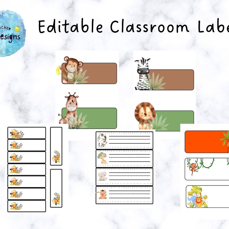 Jungle Classroom - Etsy