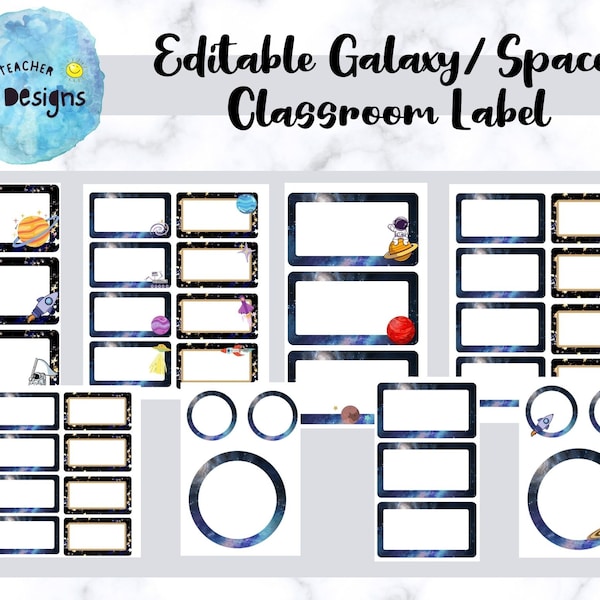 Galaxy Classroom Theme - Etsy