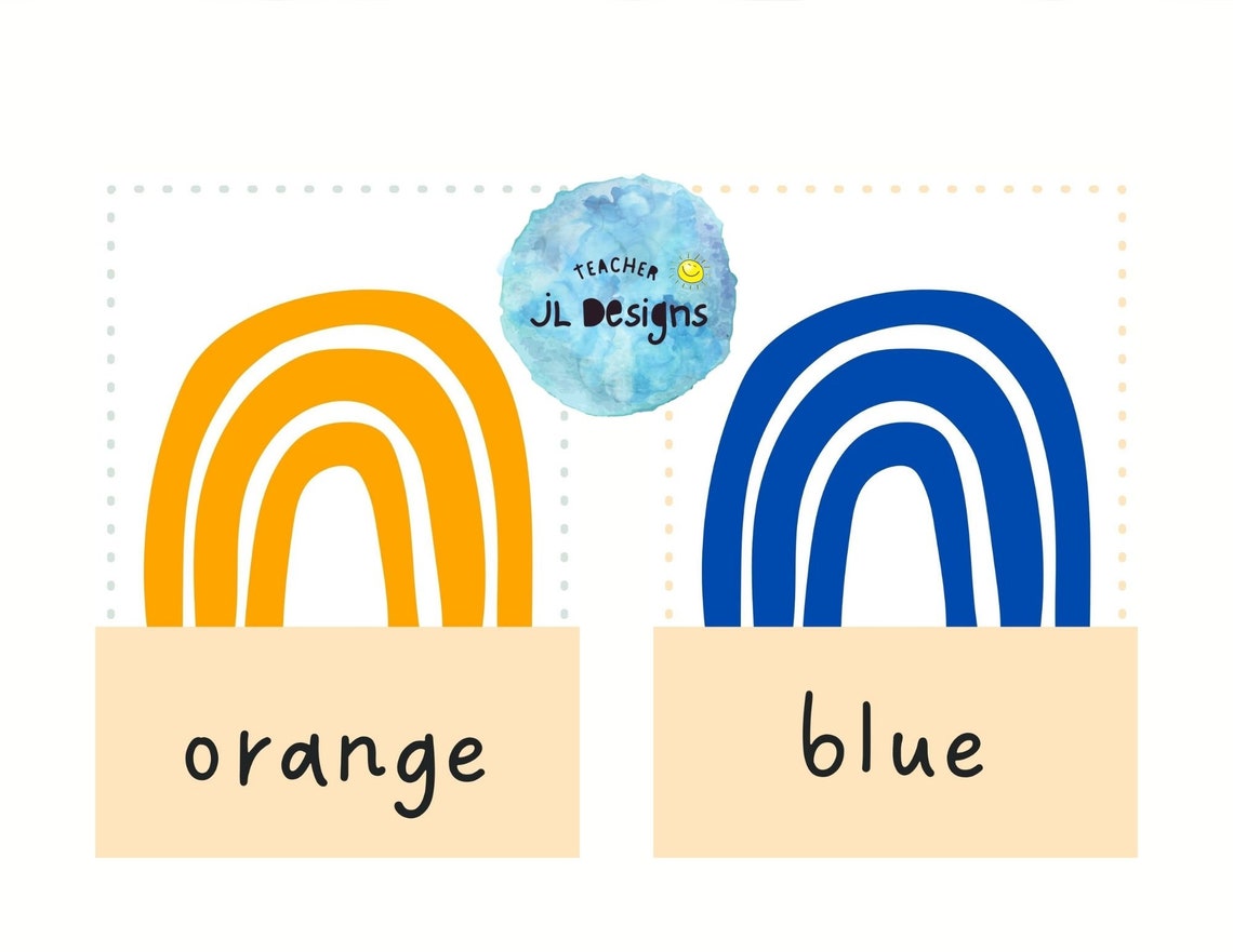 Color Poster Classroom Display Rainbow Design Preschool - Etsy