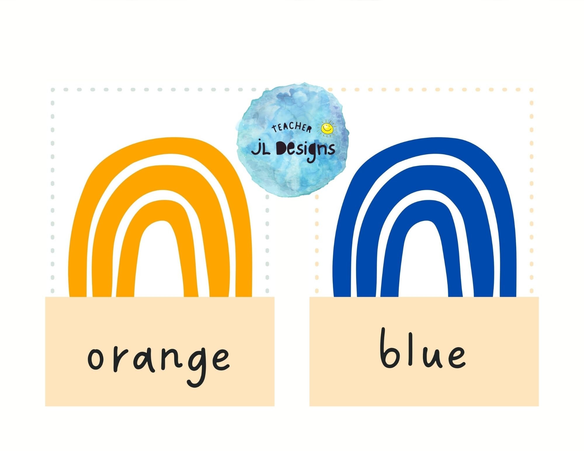 Color Poster | Classroom Display | Rainbow Design| Preschool and ...