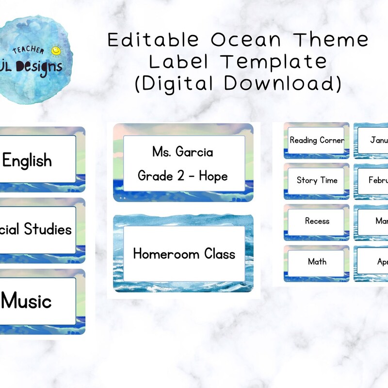 Ocean Theme Classroom - Etsy